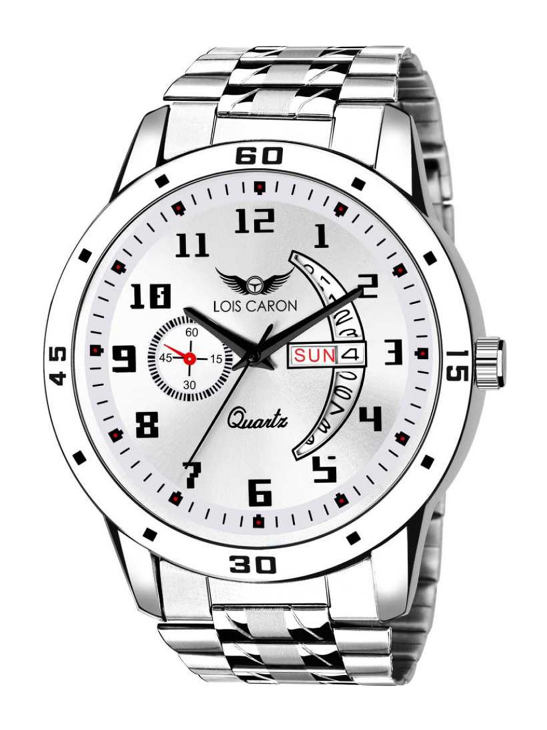 Buy LOIS CARON Men White Analogue Watch LCS 8189 - Watches for Men ...
