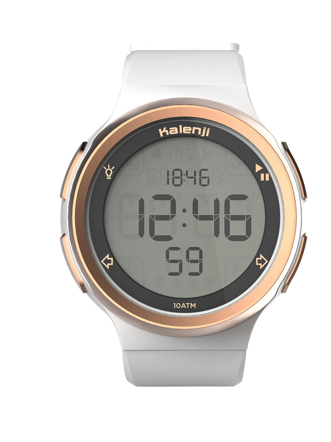 Buy Kalenji By Decathlon Unisex White Digital Watch 8384007 - Watches ...