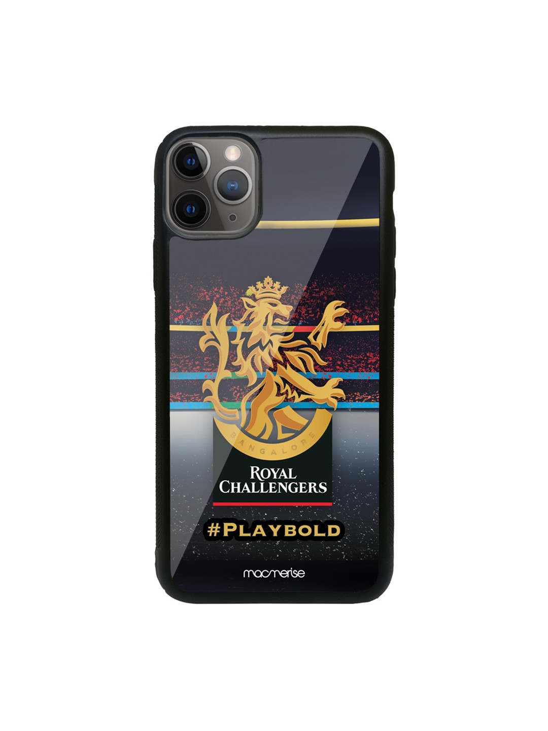Buy Macmerise Black & Gold Coloured RCB Stadium Logo Printed IPhone 11 ...