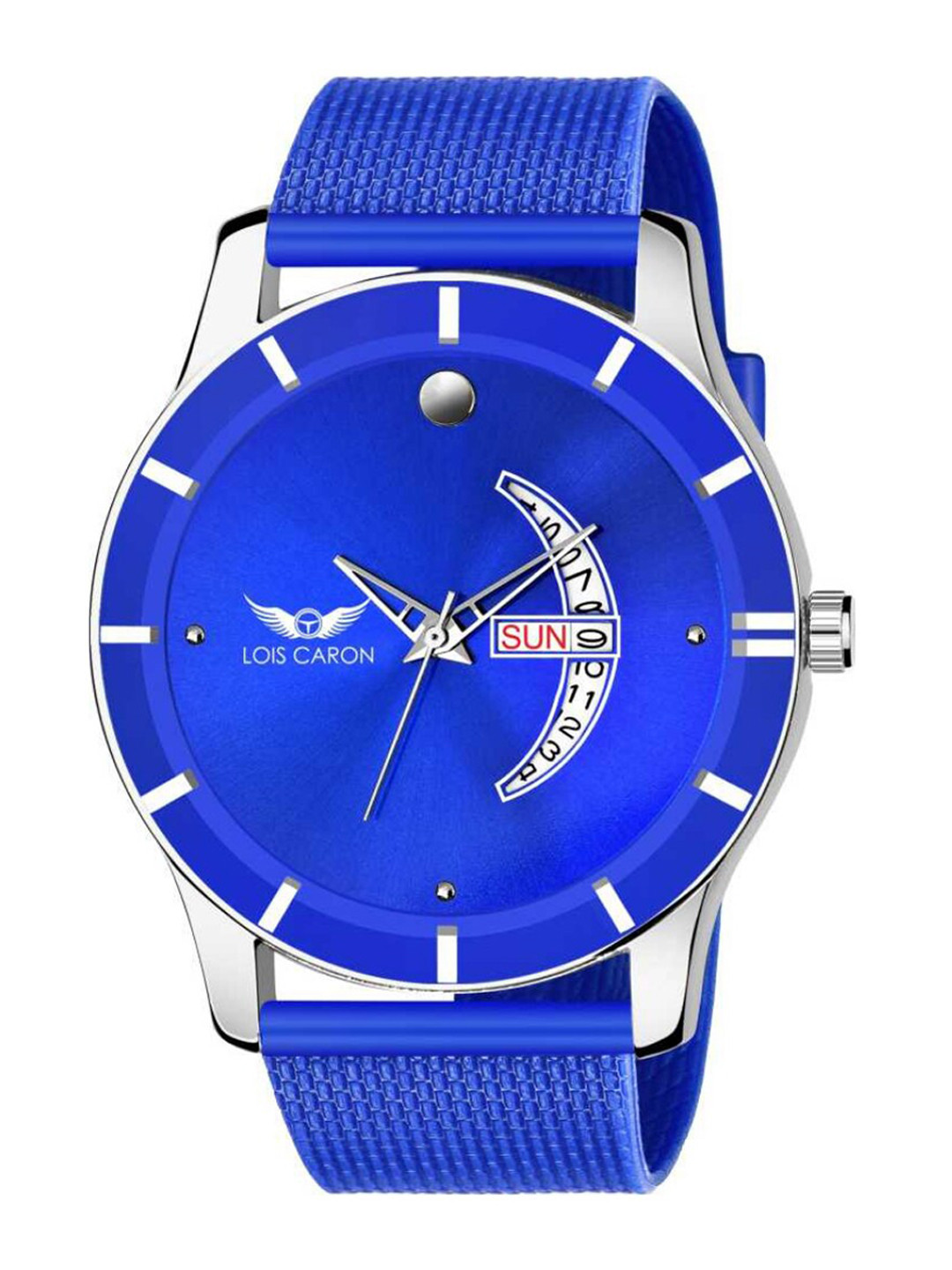 Buy LOIS CARON Men Blue Analogue Watch MLC 8164 - Watches for Men ...
