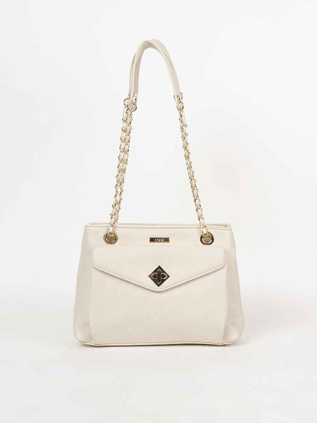 Buy CODE By Lifestyle Women Off White Solid Shoulder Bag - Handbags for ...