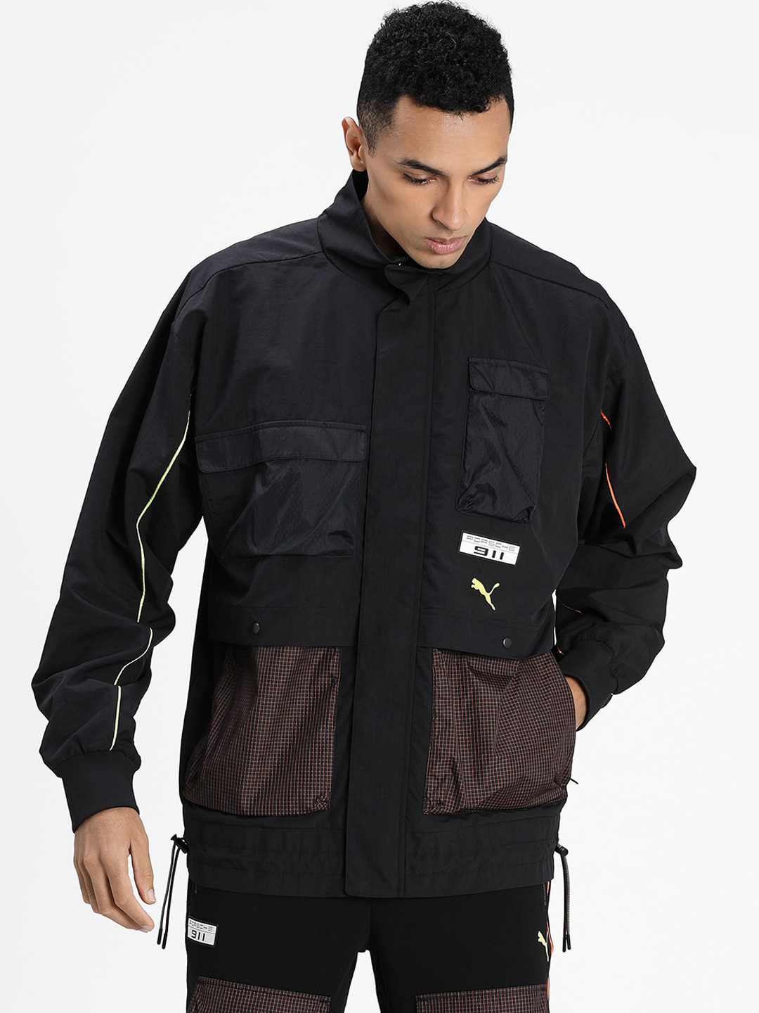 Buy Puma Men Black Solid Porsche Legacy Statement Oversized Sporty ...