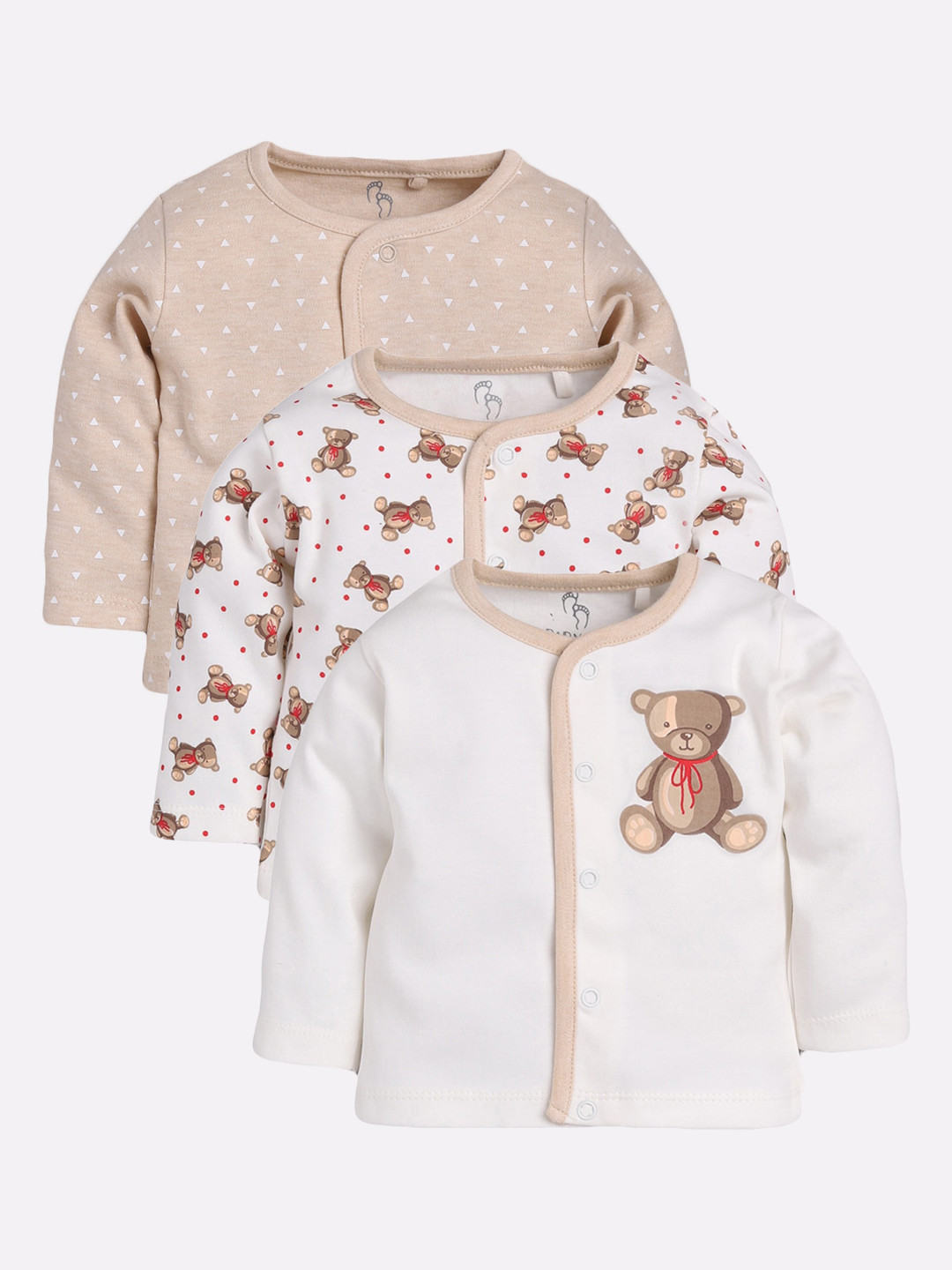 Buy BABY GO Infant Kids Pack Of 3 Cotton Jablas - Innerwear Vests for ...