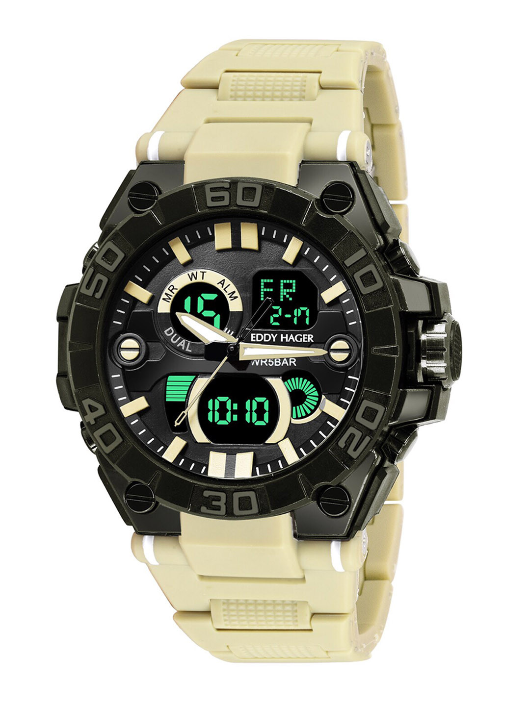 Buy EDDY HAGER Men Analogue Watch Eddy Hager 804 Black & Grey - Watches ...