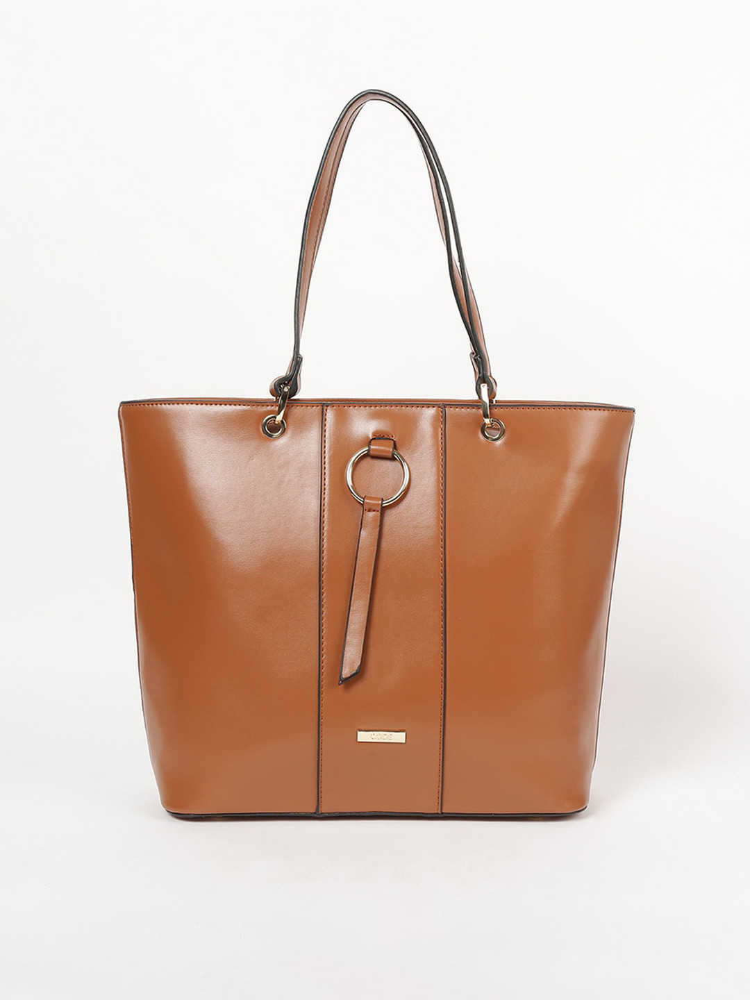 Buy CODE By Lifestyle Tan Brown Solid Shoulder Bag - Handbags for Women ...
