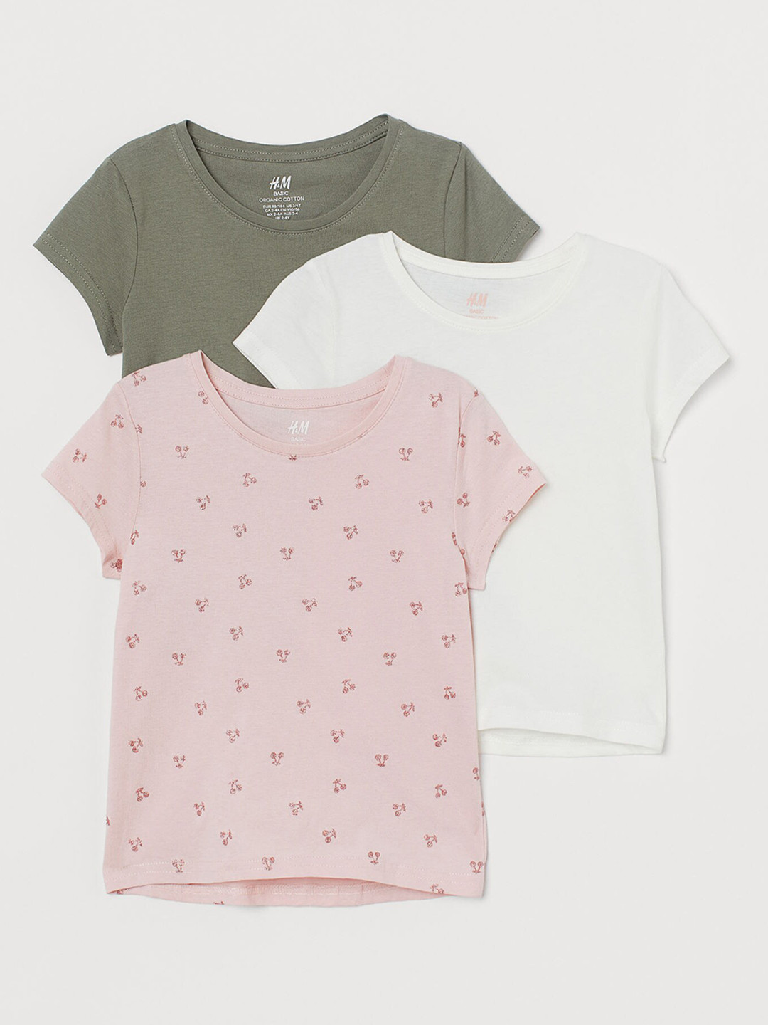 Buy H&M Girls Multicoloured 3 Pack Jersey Tops - Tops for Girls ...