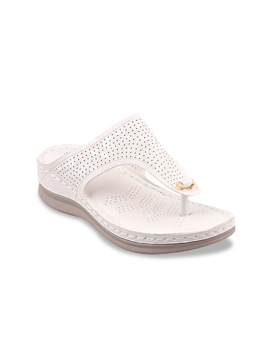 Buy Stelatoes Women White Embellished Sandals - Heels for Women ...