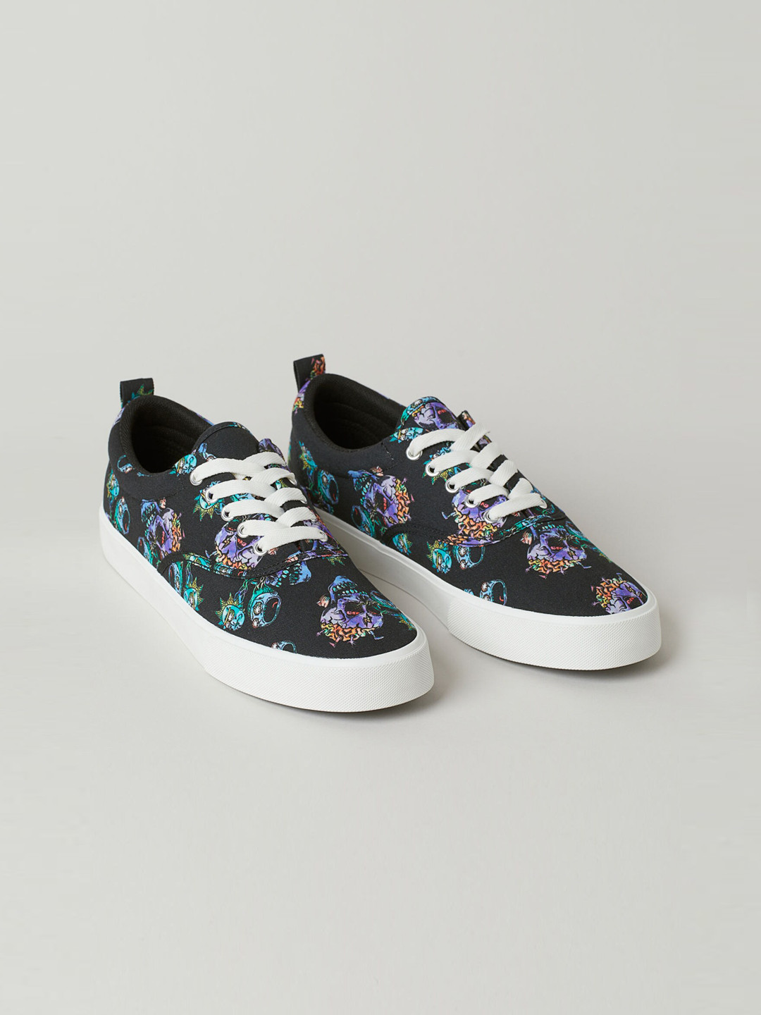 Buy H&M Men Black Printed Sneakers - Casual Shoes for Men 14341990 | Myntra