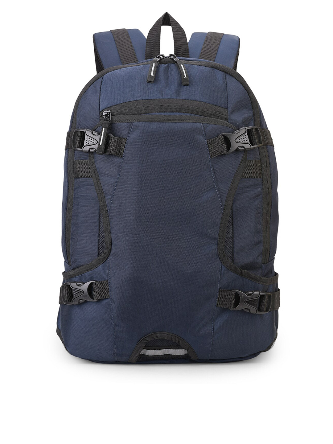 Buy Provogue Unisex Navy Blue & Black Backpack With Reflective Strip ...
