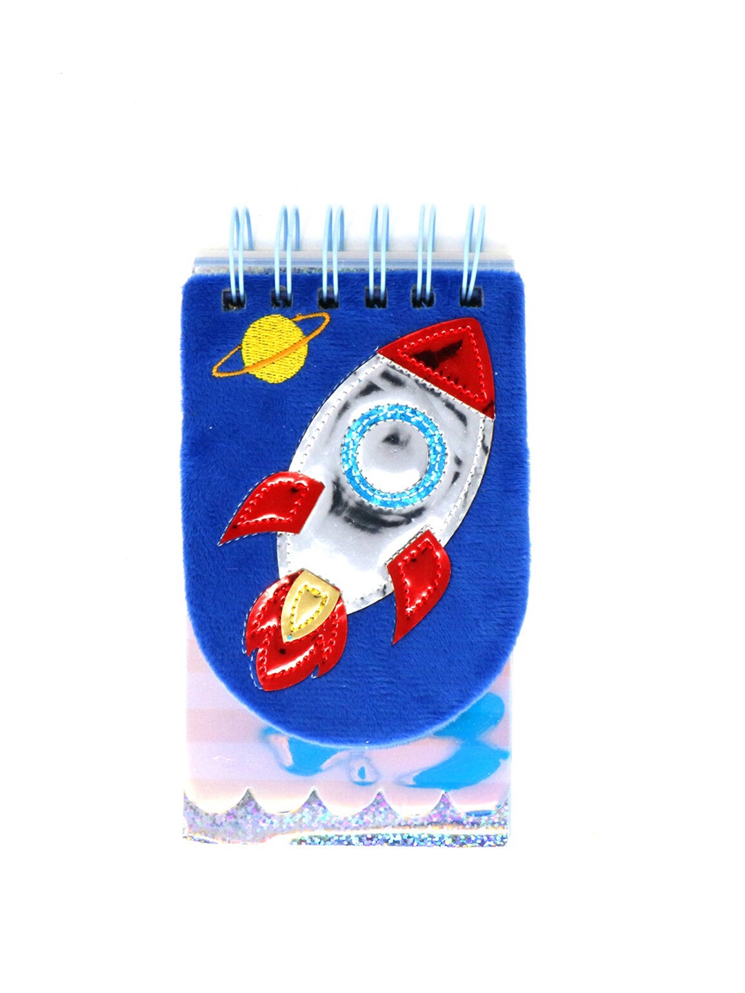 Buy Smily Kiddos Kids Blue & White Fancy Rocket Printed Notebook ...