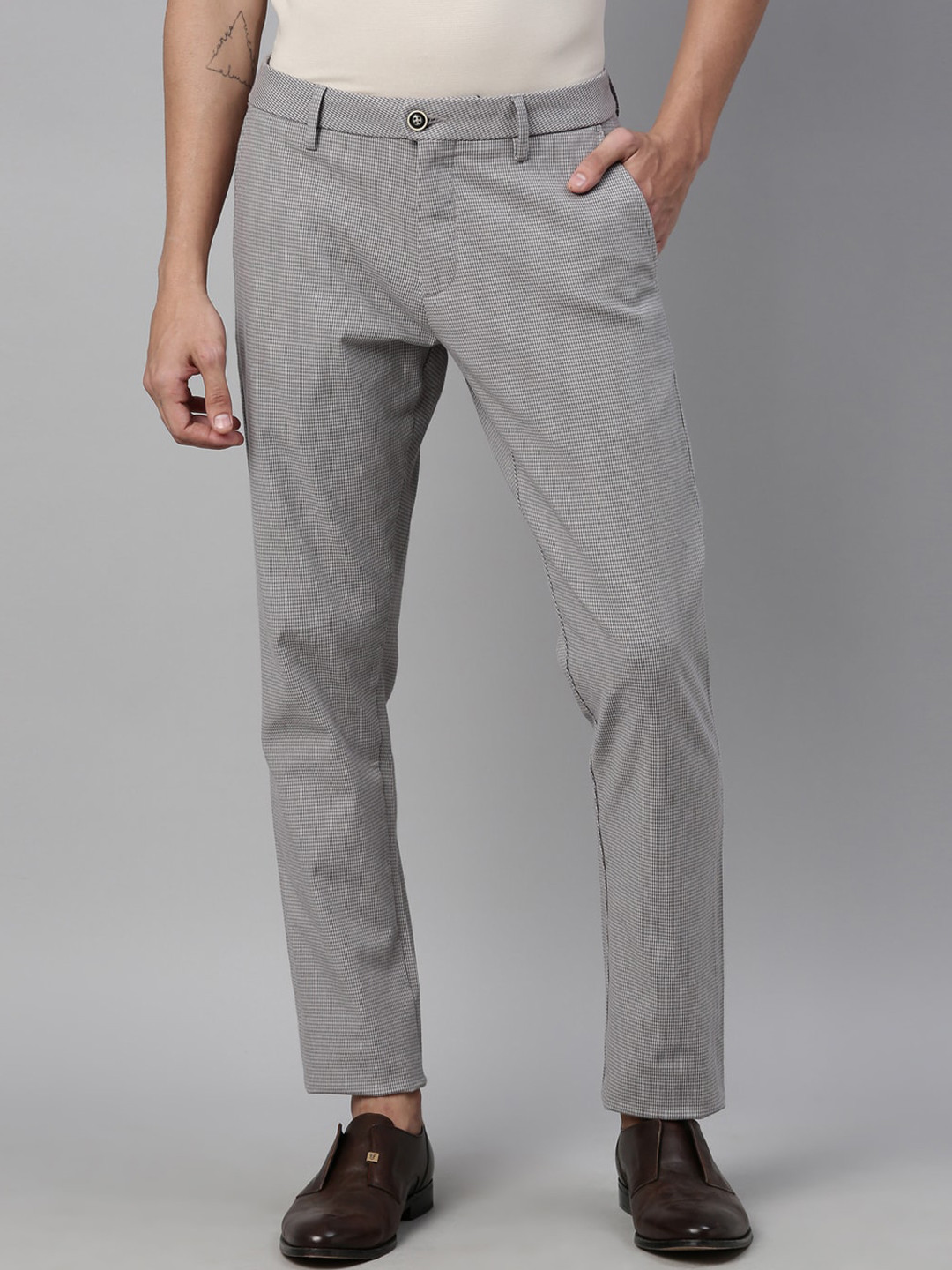 Buy RARE RABBIT Men Golf Mid Rise Regular Fit Trouser - Trousers for ...