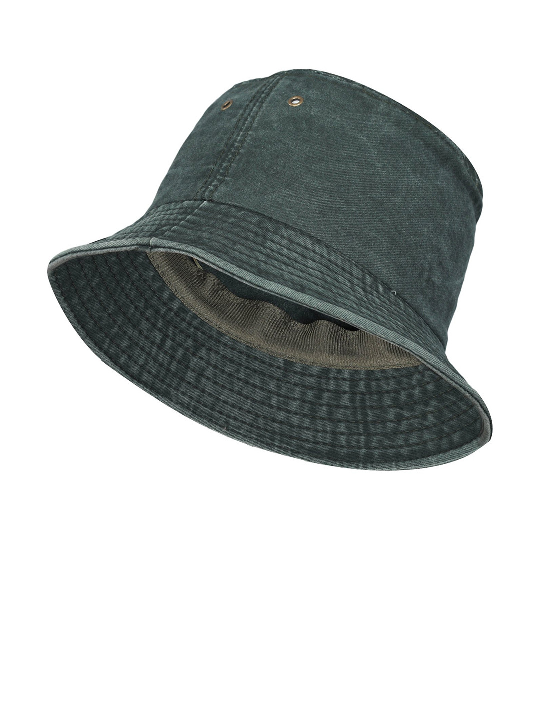 Buy FabSeasons Unisex Green Solid Pure Cotton Sun Hat - Hat for Unisex ...