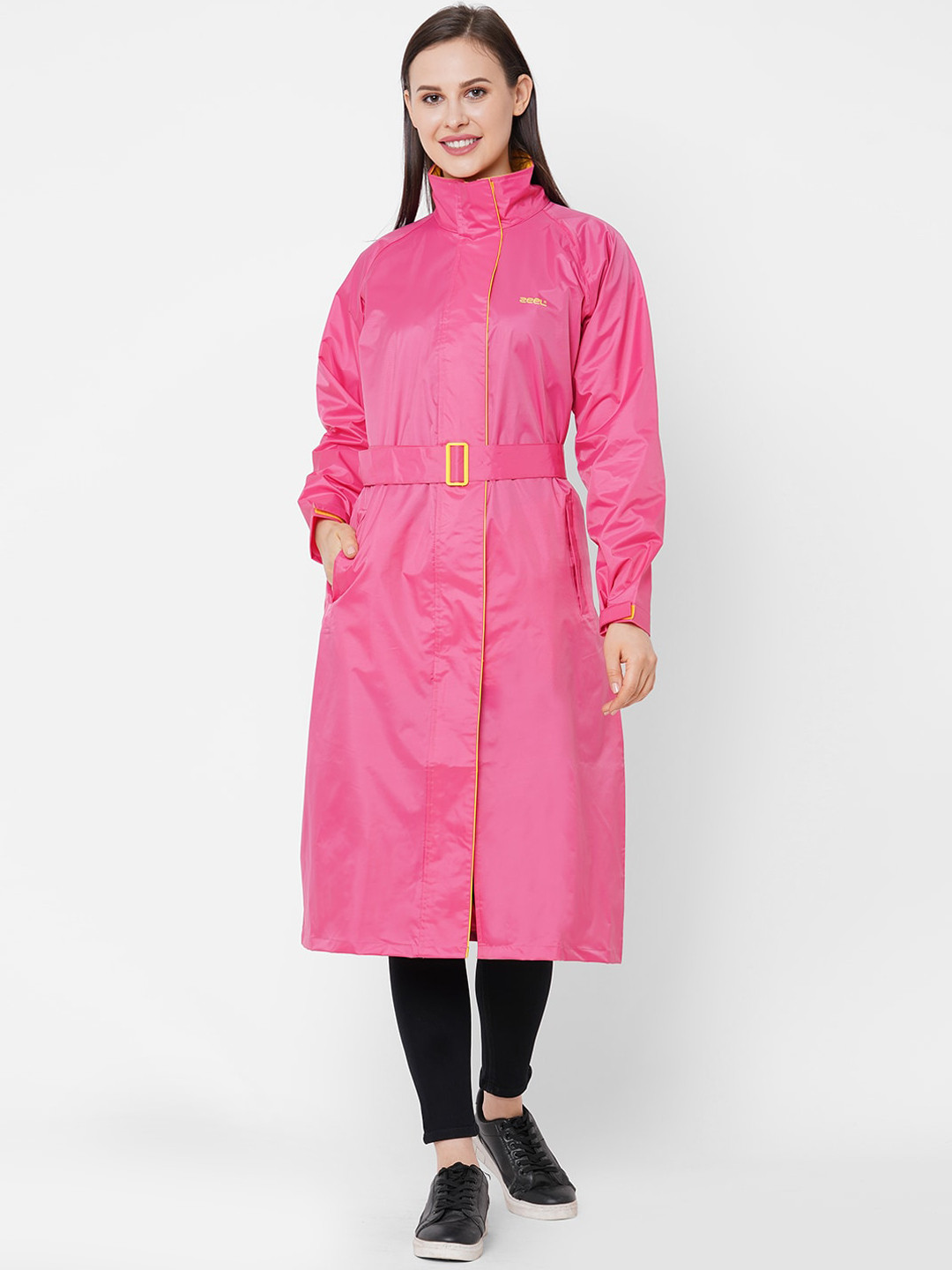 Buy Zeel Women Coral Solid Rain Jacket - Rain Jacket for Women 14416318 ...