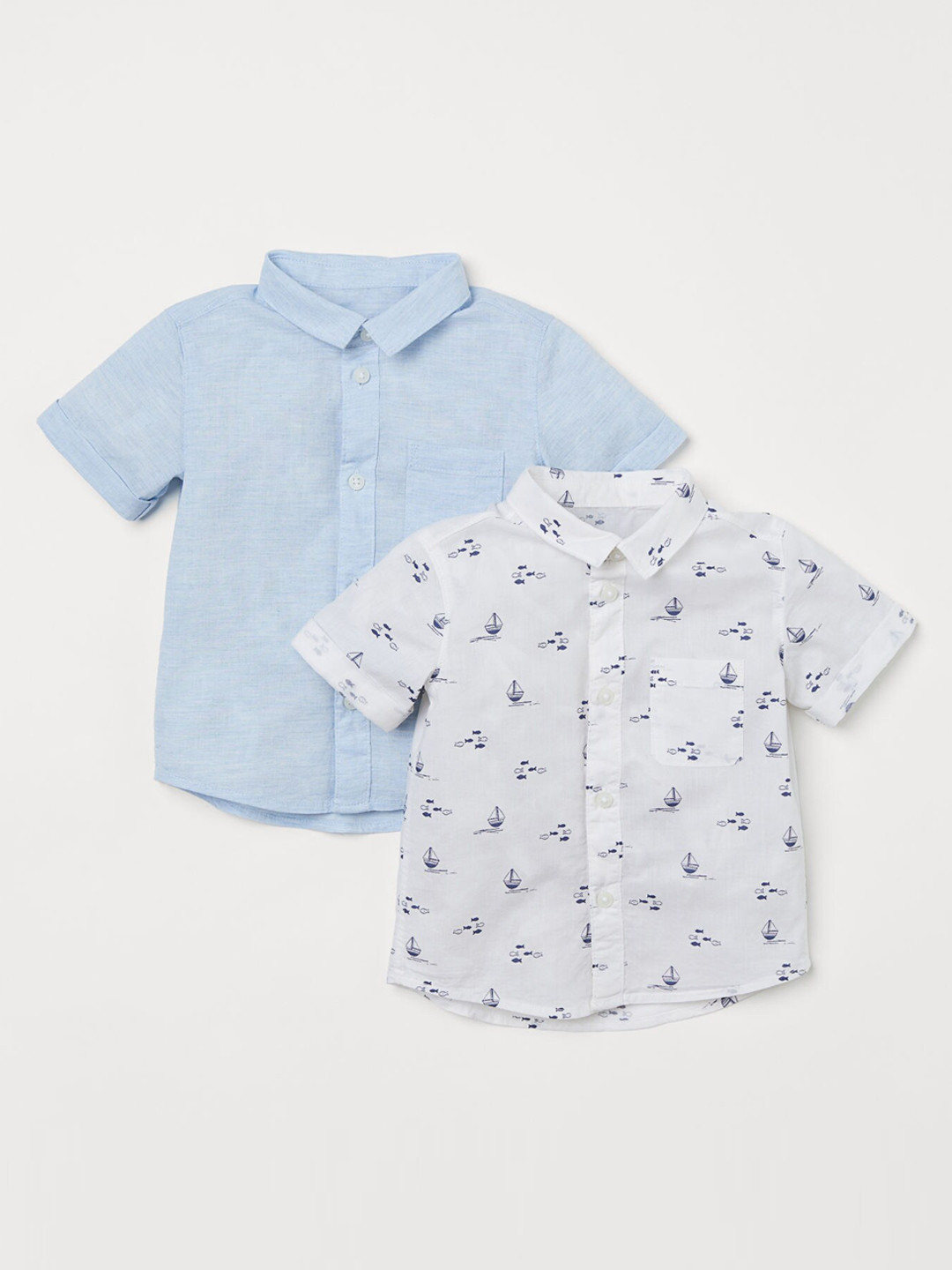 Buy H&M Boys 2 Pack Cotton Shirts - Shirts for Boys 14232352 | Myntra