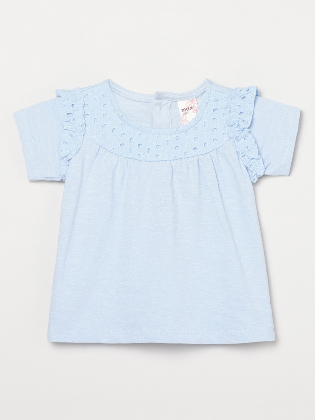 Buy Max Girls Blue Cotton Regular Top - Tops for Girls 14421658 | Myntra