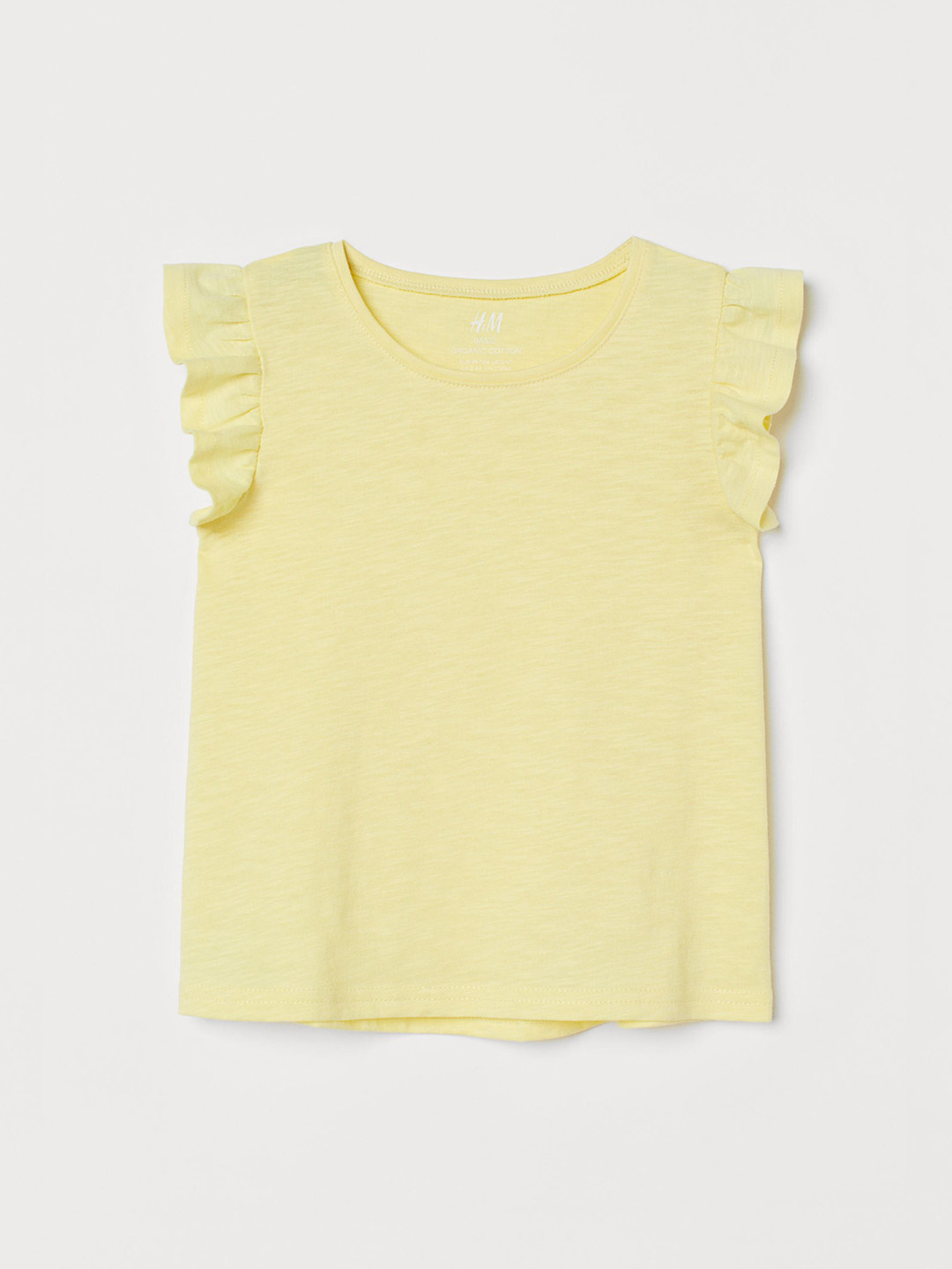 Buy H&M Girls Yellow Solid Jersey Top - Tops for Girls 14258638 | Myntra