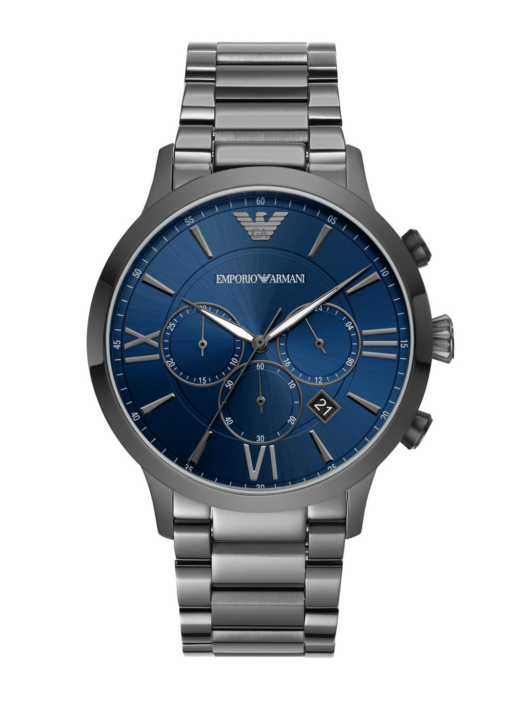 Buy Emporio Armani Men Blue & Grey Analogue Watch AR11348 - Watches for ...