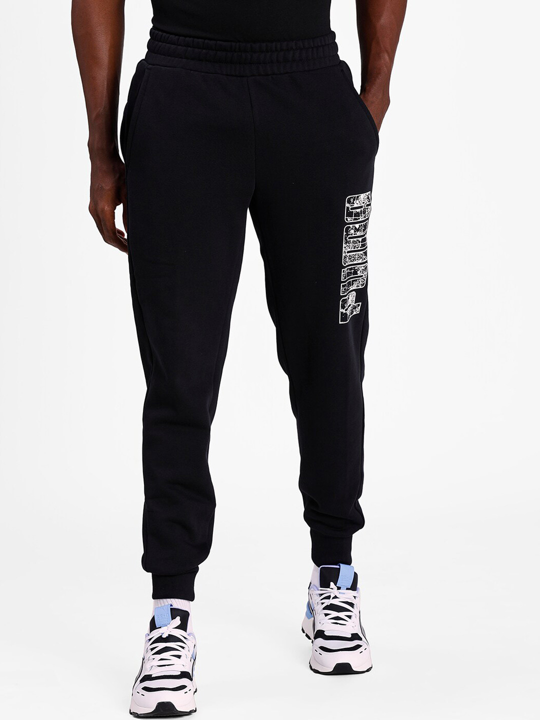 Buy Puma Men Black Printed Track Pants - Track Pants for Men 14508240 ...
