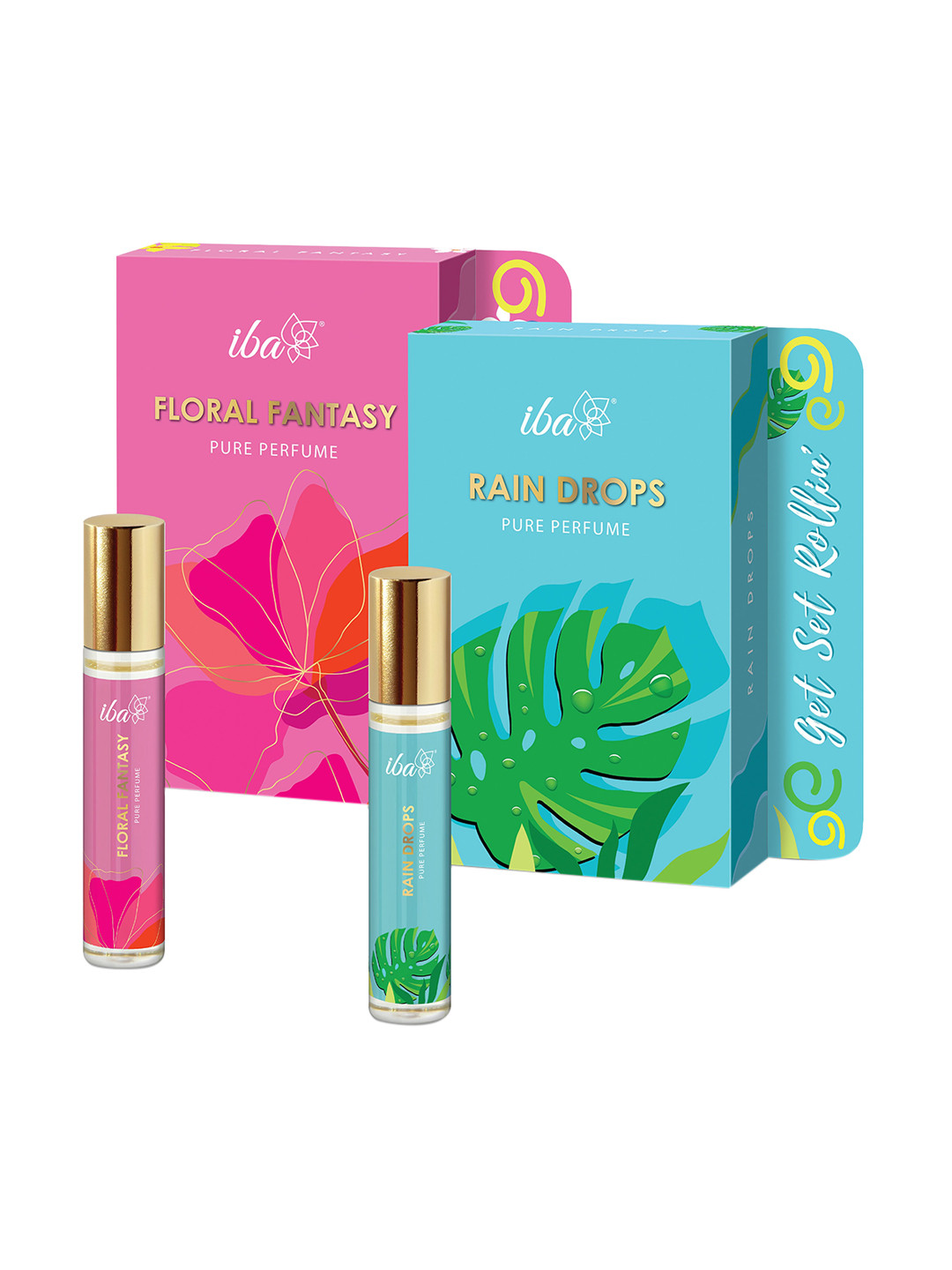 Buy Iba Set Of 2 Rain Drops & Floral Fantasy Pure Perfume 20 Ml ...