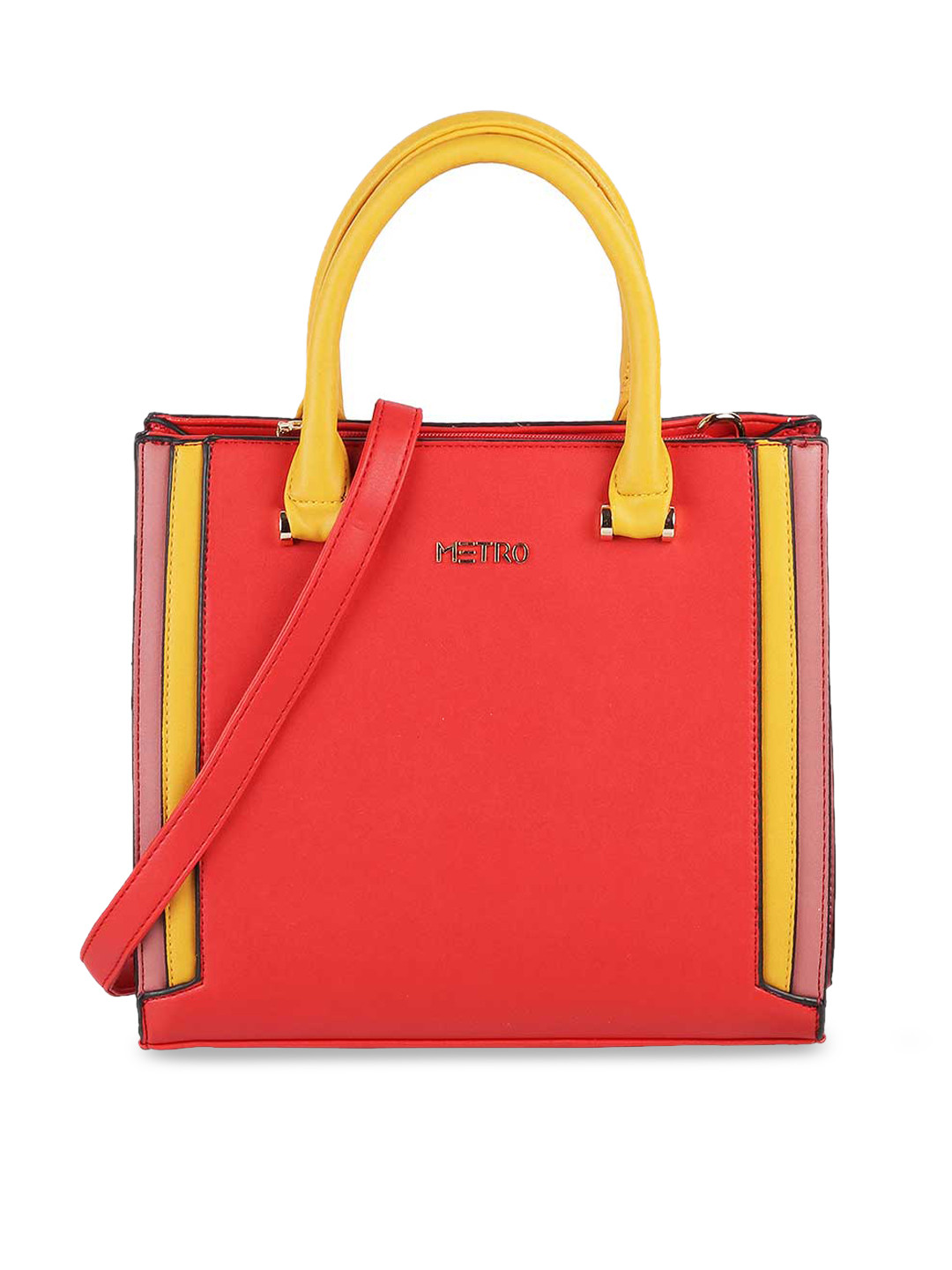 Buy Metro Red Structured Handheld Bag - Handbags for Women 14575358 ...