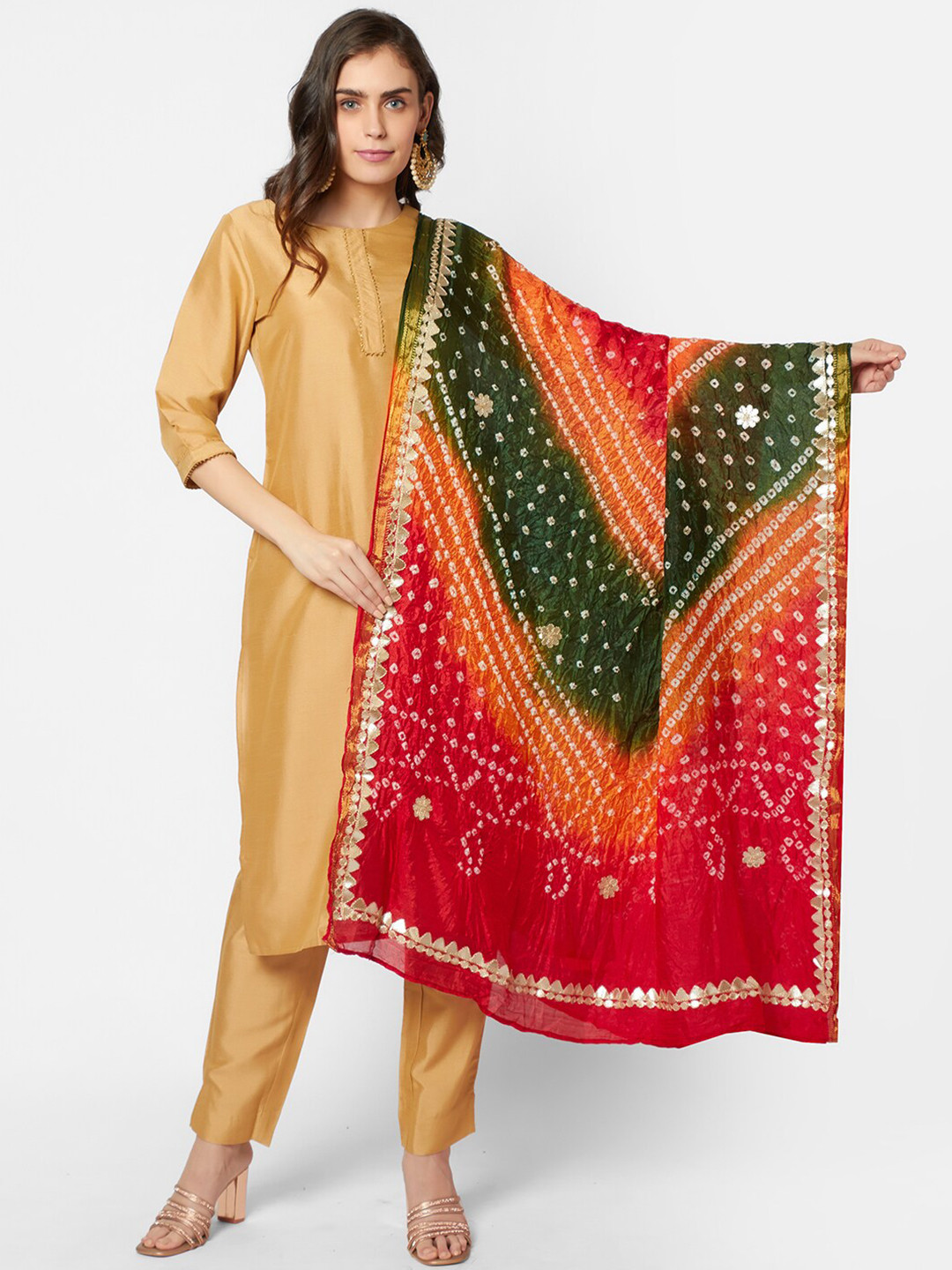 Buy Dupatta Bazaar Women Multi Embroidered Dupatta - Dupatta for Women ...