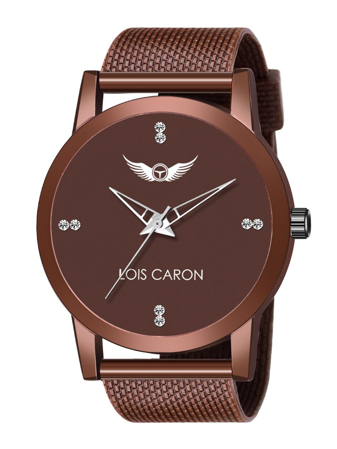 Buy LOIS CARON Men Brown Analogue Watch MLC 4223 - Watches for Men ...