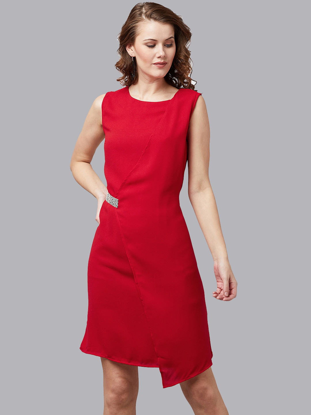 Buy RARE Red Sheath Dress - Dresses for Women 14651308 | Myntra