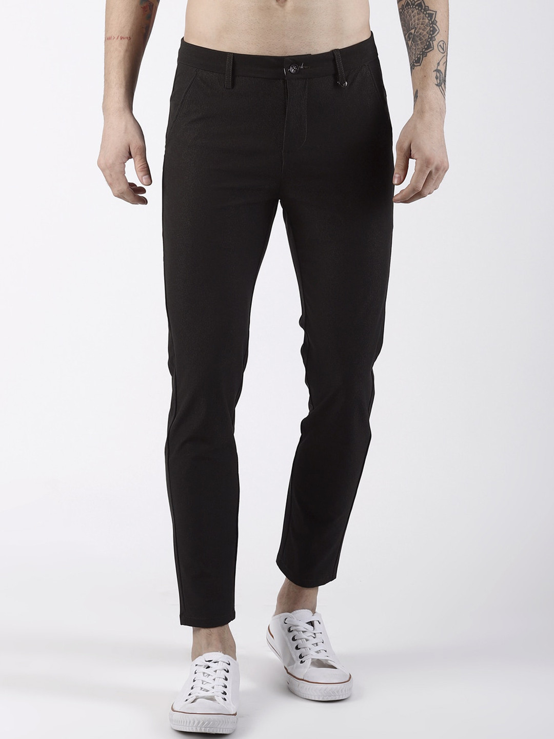 Buy Rex Straut Jeans Men Olive Slim Fit Chinos Trousers - Trousers for ...