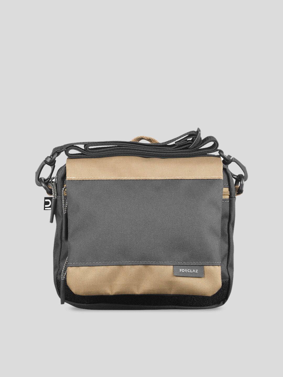 Buy FORCLAZ By Decathlon Unisex Brown & Grey Multi Pocket Travel Bag ...