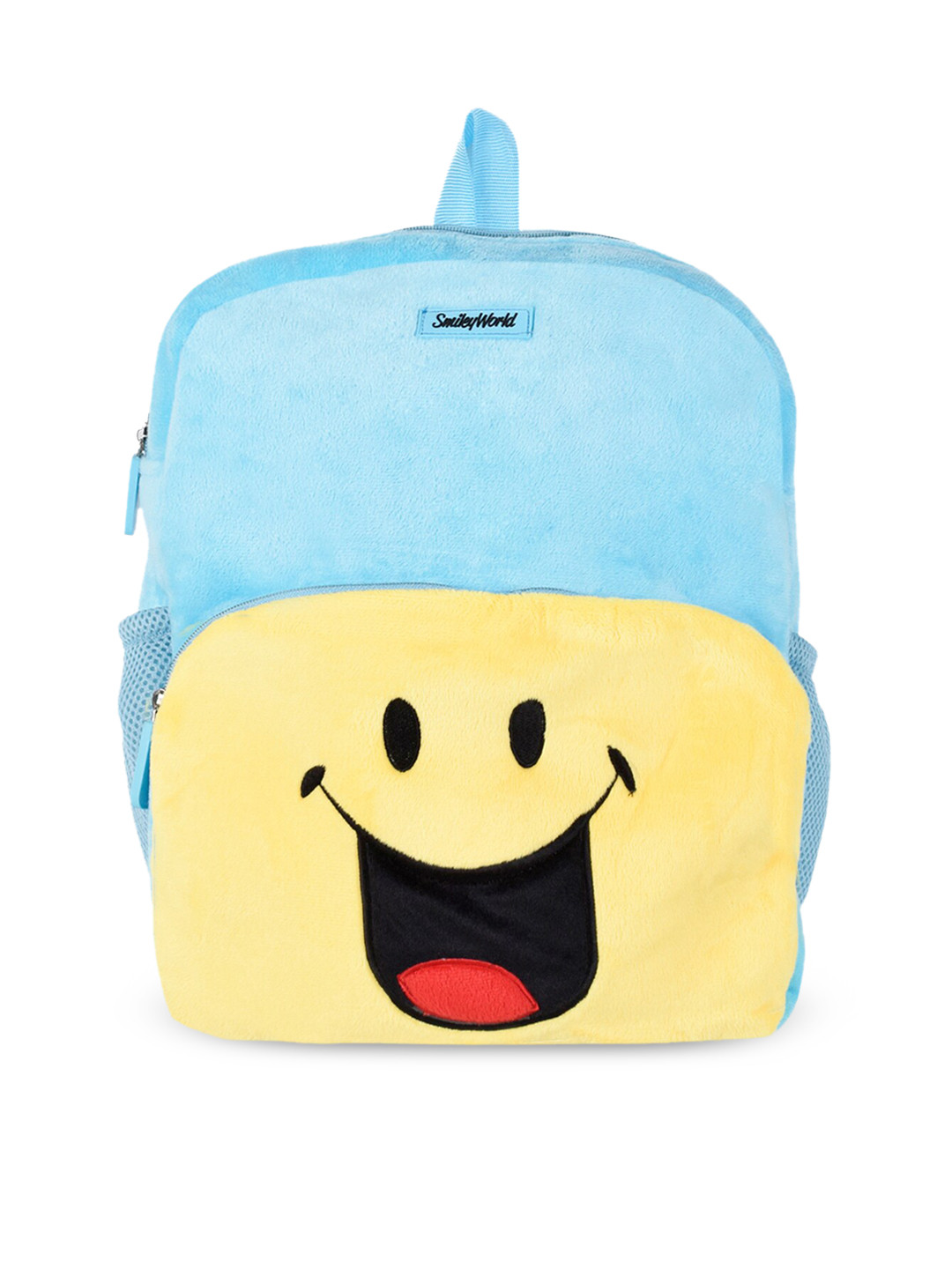 Buy SmileyWorld Unisex Kids Blue & Yellow Colourblocked Backpack ...