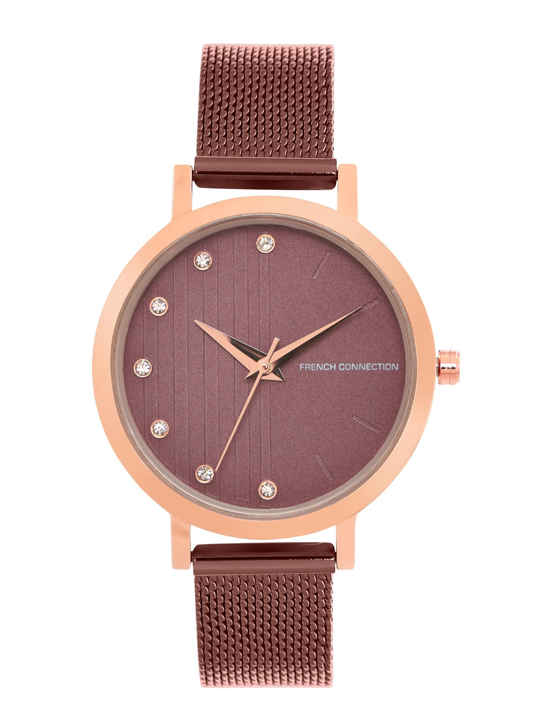 Buy French Connection Women Brown Embellished Bracelet Style Straps ...