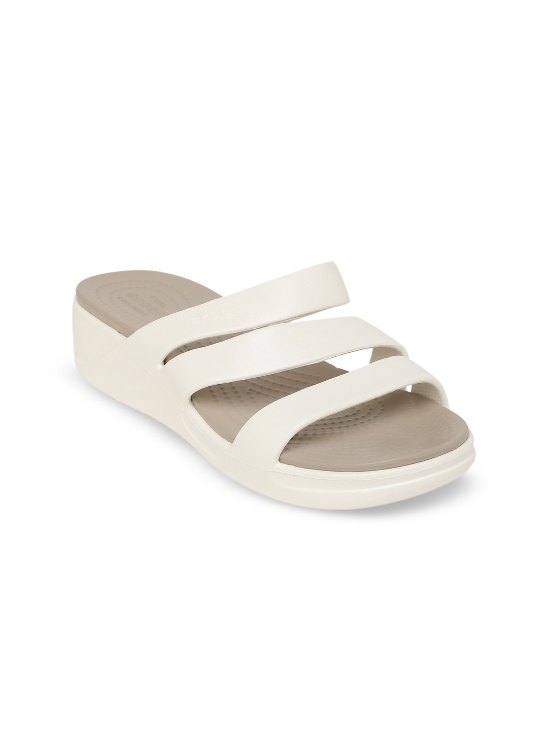 Buy Crocs Monterey White Wedge Sandals - Heels for Women 14491700 | Myntra