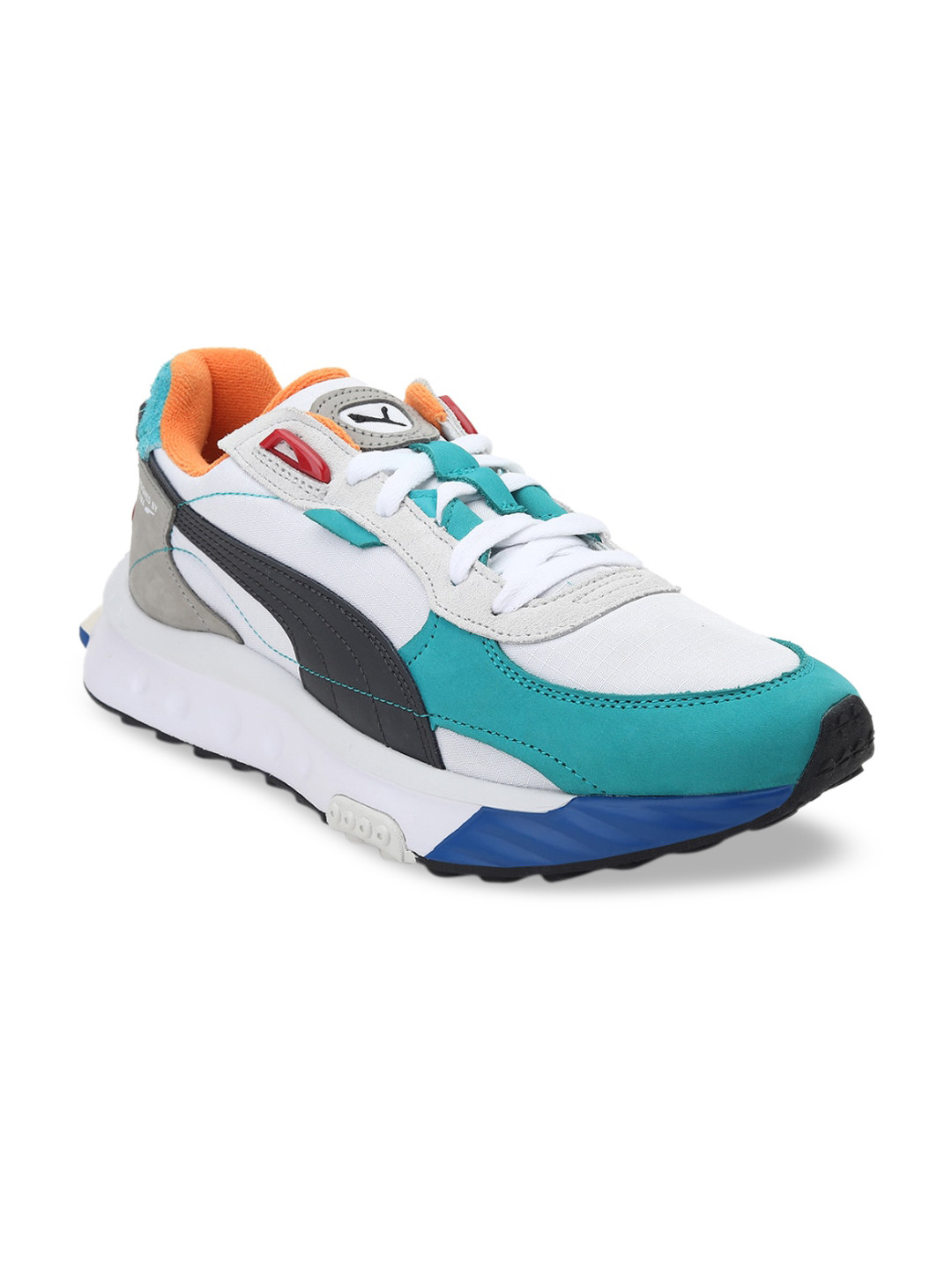 Buy Puma Unisex White & Green Colourblocked Sneakers - Casual Shoes for ...