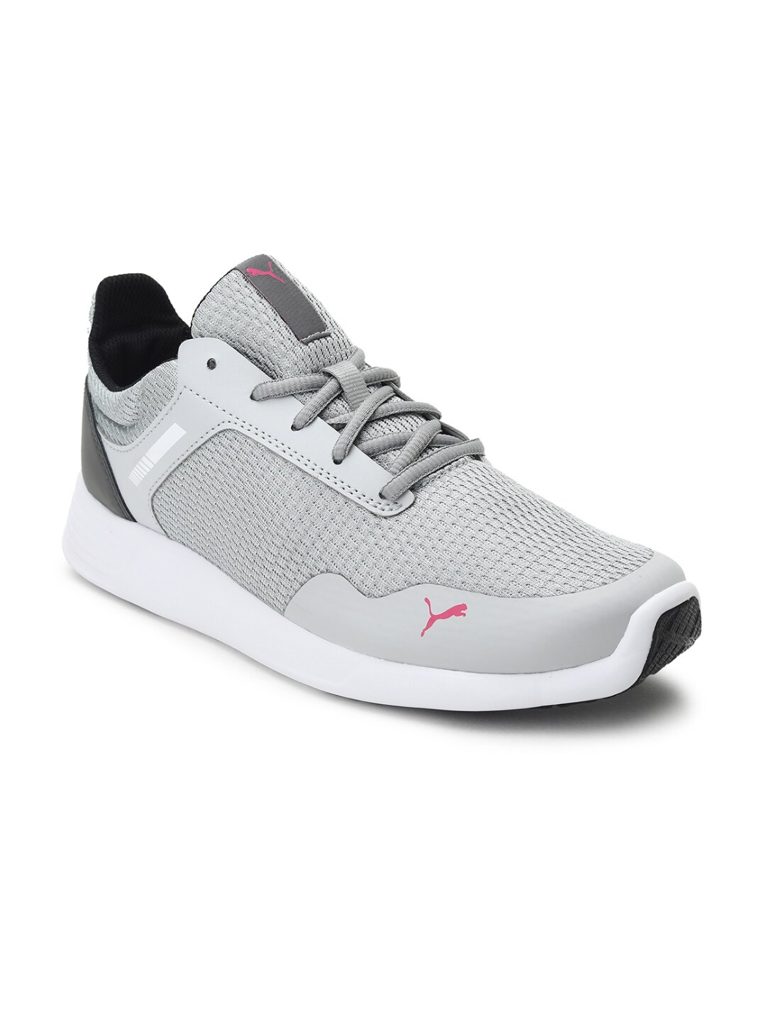 Buy Puma Women Grey Woven Design Cora Sneakers - Casual Shoes for Women ...