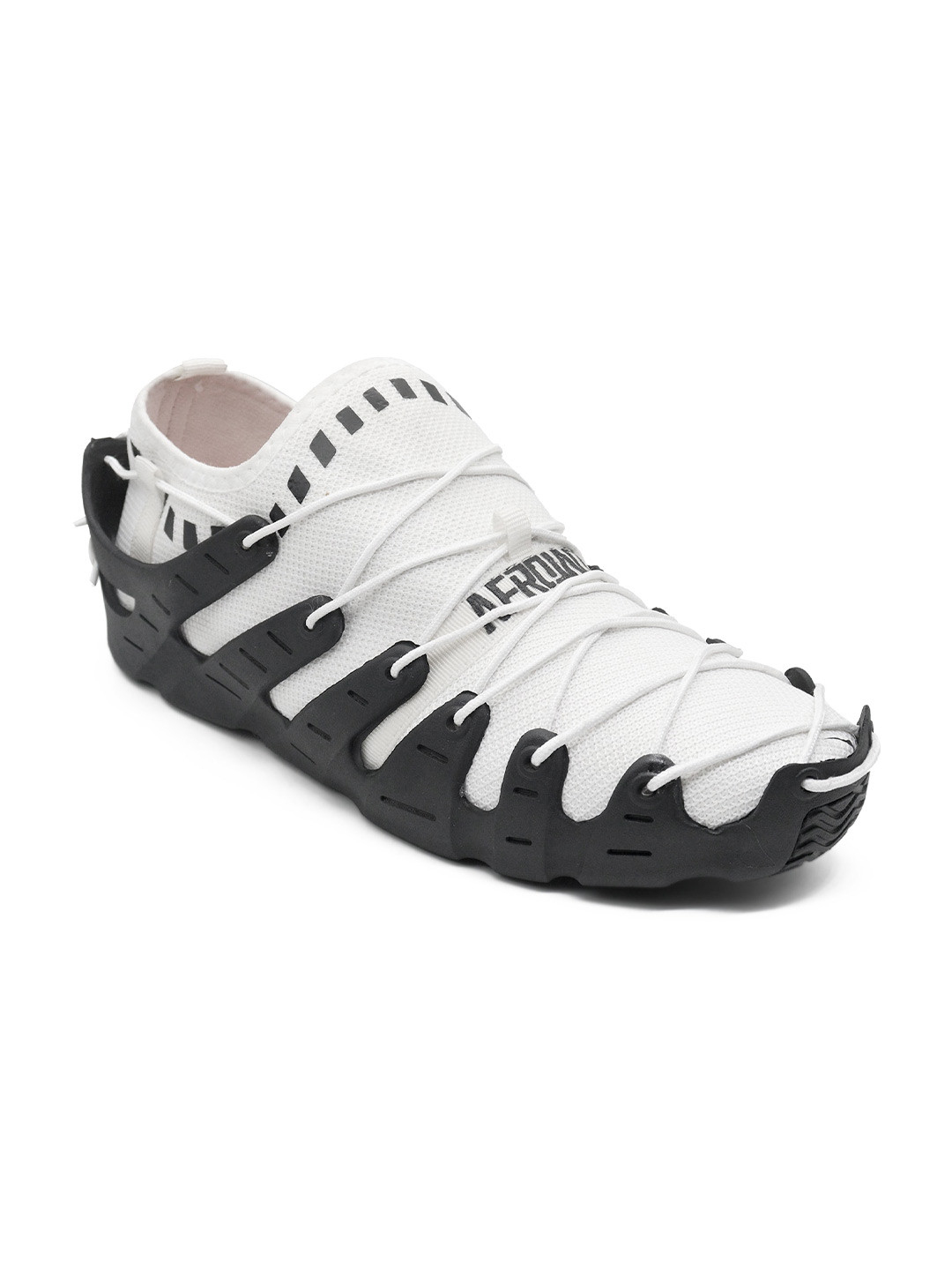 Buy AfroJack Men White & Black Mesh Running Non Marking Shoes - Sports ...