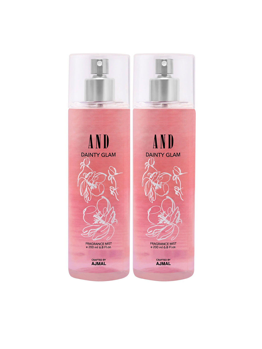Buy AND Women Pack Of 2 Dainty Glam Fragrance Mist 400 Ml - Body Mist ...