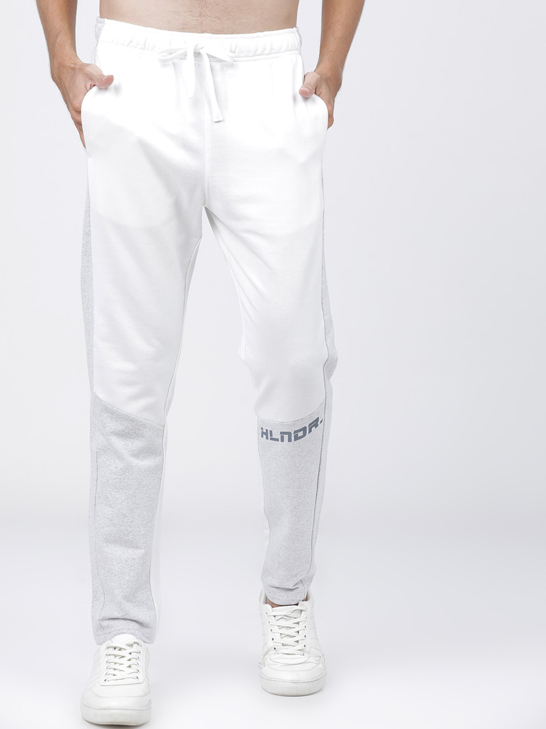 Buy HIGHLANDER Men White Solid Slim Fit Track Pants - Track Pants for ...