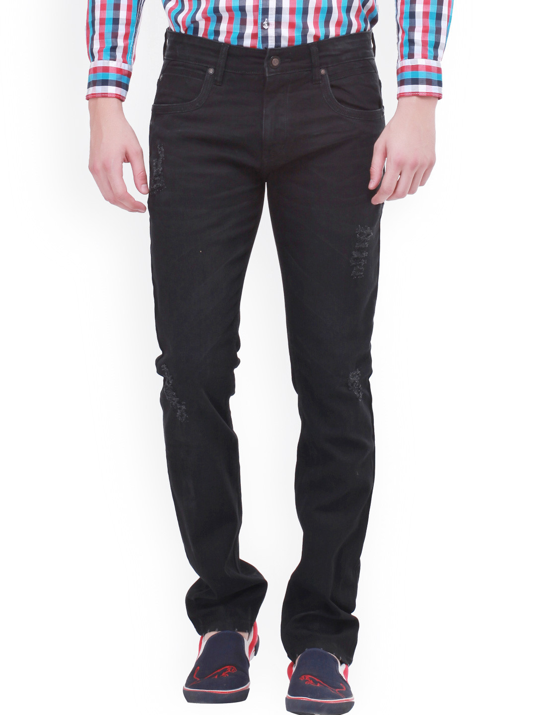 Buy Jogur Black Narrow Fit Jeans - Jeans for Men 1021408 | Myntra