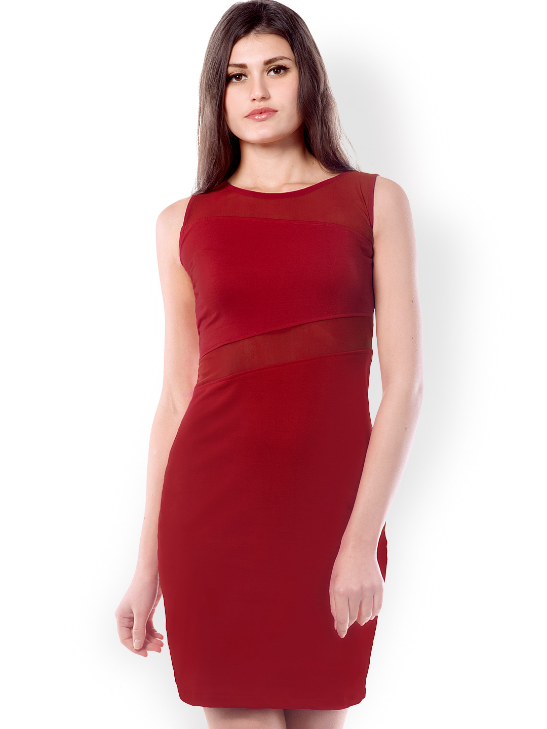 Buy Miss Chase Red Sheath Dress - Dresses for Women 1035688 | Myntra