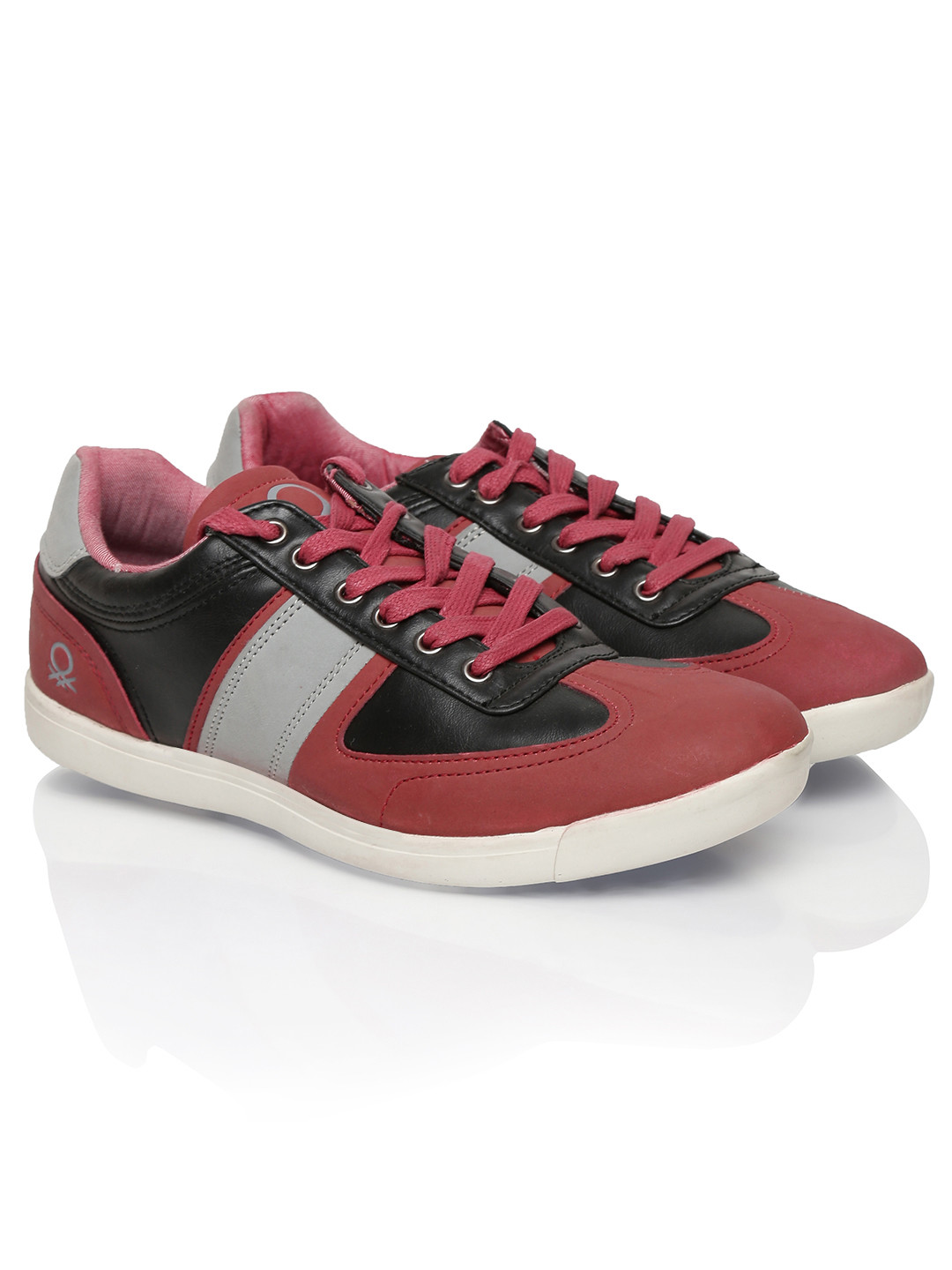 Buy United Colors Of Benetton Men Red & Black Casual Shoes - Casual ...