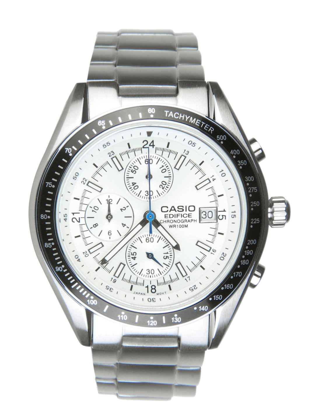 Buy CASIO Edifice Men Silver Toned Analogue Watch ED141 - Watches for ...
