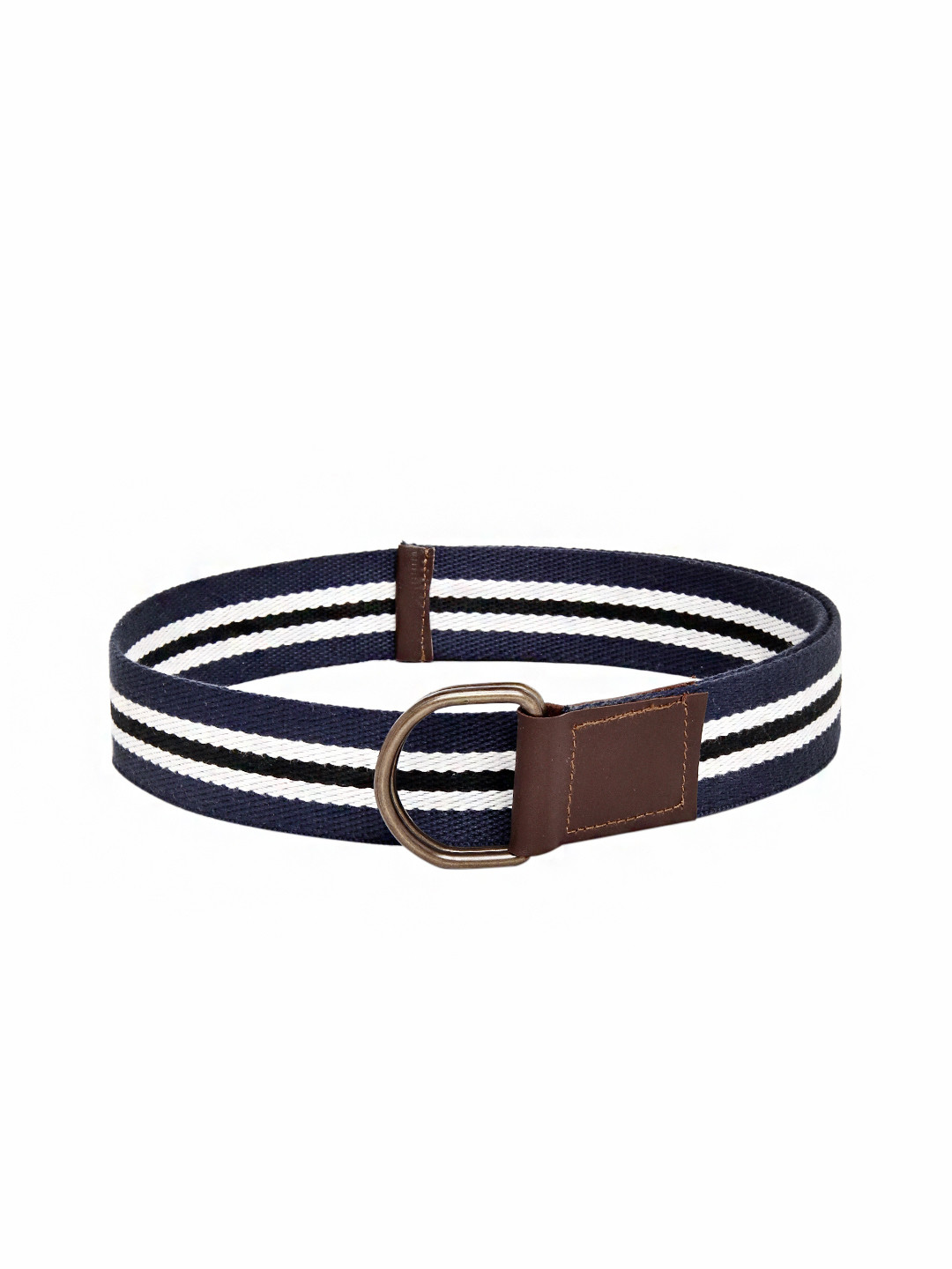 Buy Roadster Men Navy & White Striped Belt - Belts for Men 194636 | Myntra