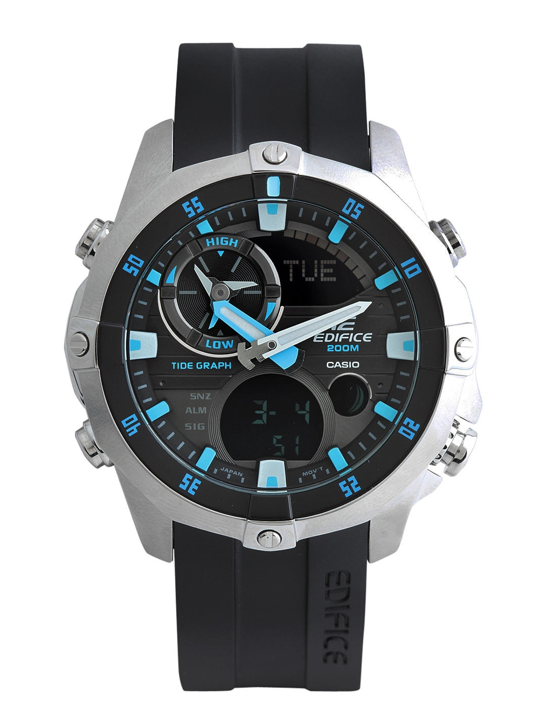 Buy CASIO Edifice Men Black Analogue Digital Watch EX103 - Watches for ...