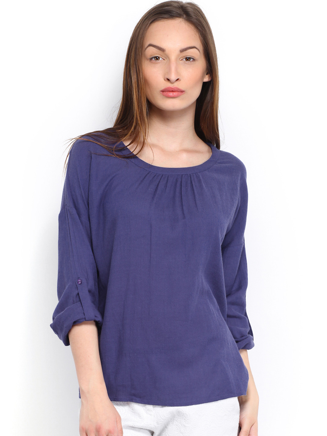 Buy Vero Moda Women Blue Top - Tops for Women 339215 | Myntra