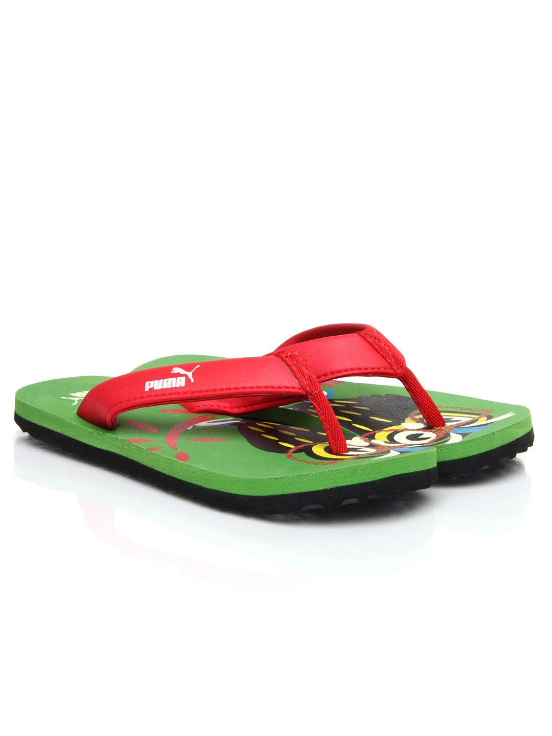 Buy Puma Kids Red & Green Owl Jr Ind Flip Flops - Flip Flops for Unisex ...