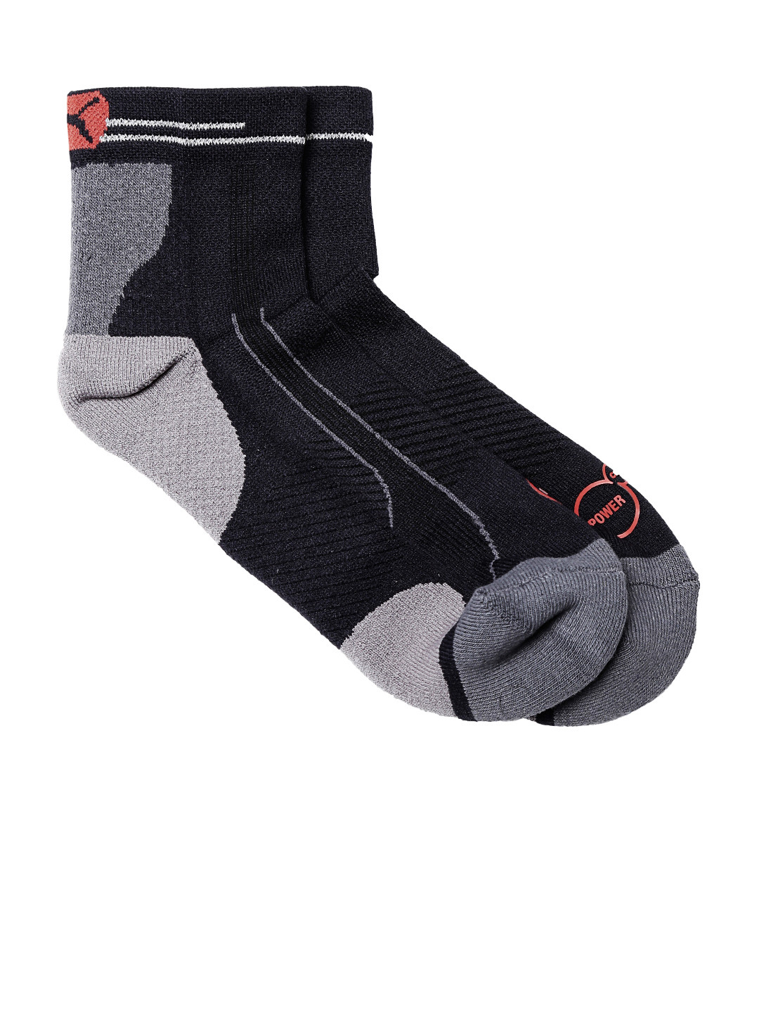 Buy Puma Unisex Black Performance Plus Running Quarter Socks - Socks ...