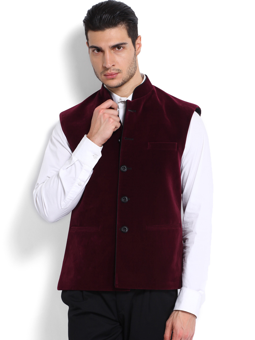 Buy Raymond Men Maroon Waistcoat - Waistcoat for Men 531387 | Myntra