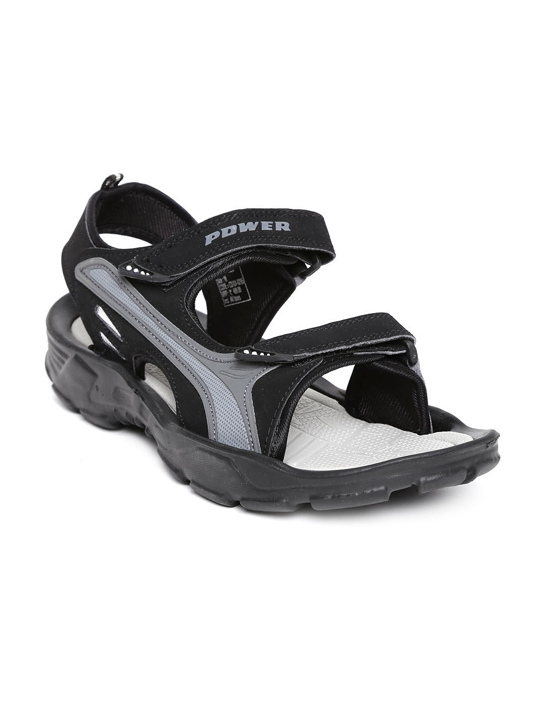 Buy Power By Bata Men Black Stricker Sports Sandals - Sandals for Men ...