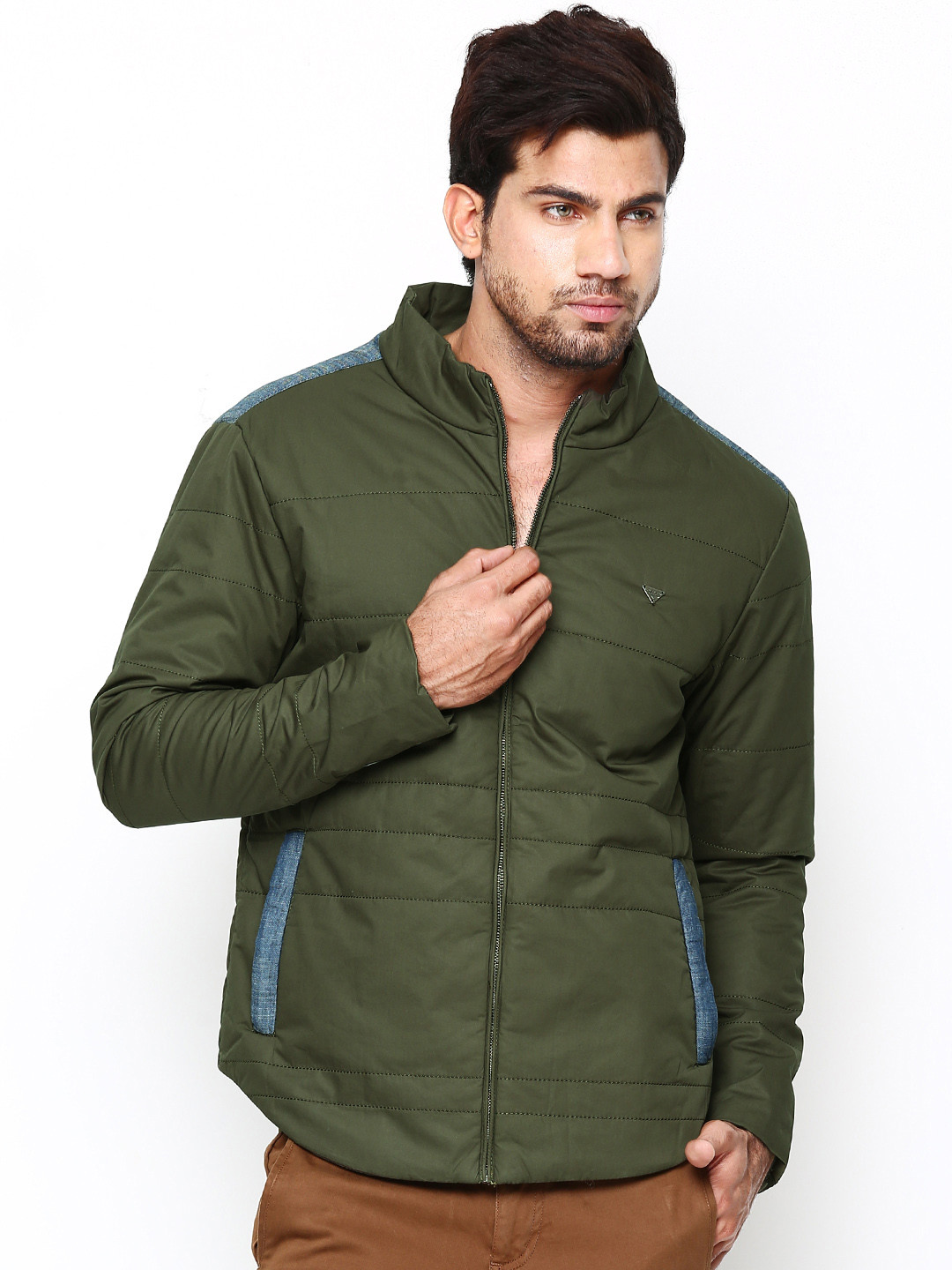 Buy Numero Uno Men Olive Green Jacket - Jackets for Men 575074 | Myntra