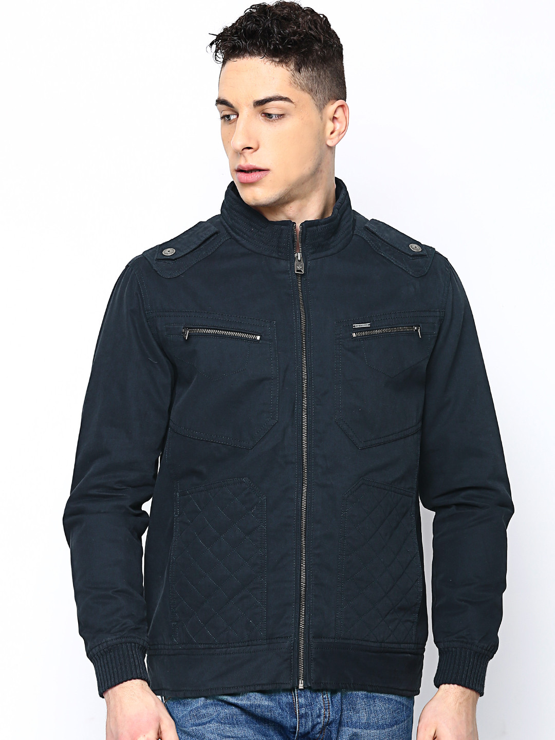Buy Numero Uno Men Navy Jacket - Jackets for Men 575078 | Myntra